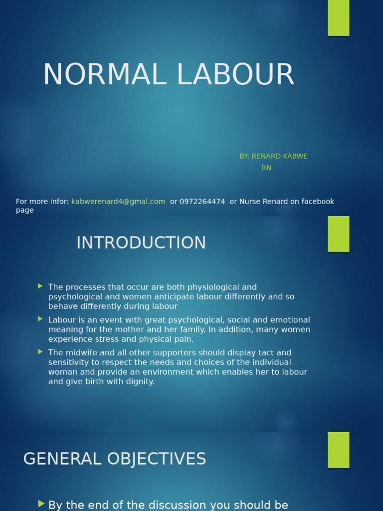 Normal Labour | PDF | Childbirth | Uterus
