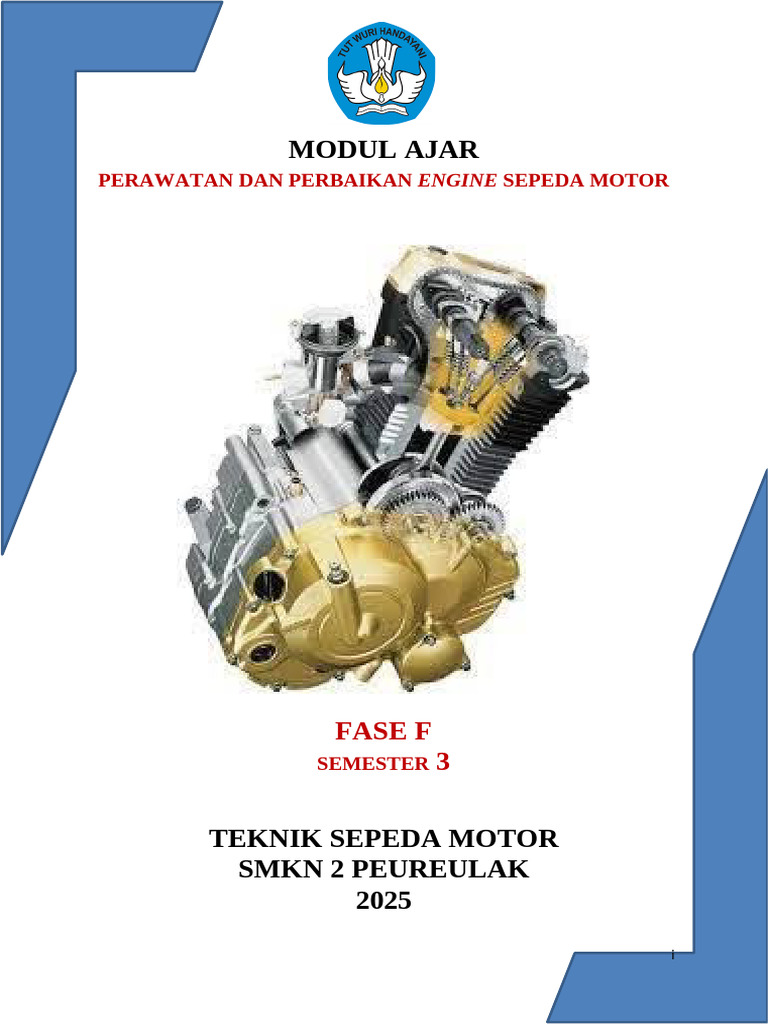 Modul Perawatan Engine Sepeda Motor | PDF