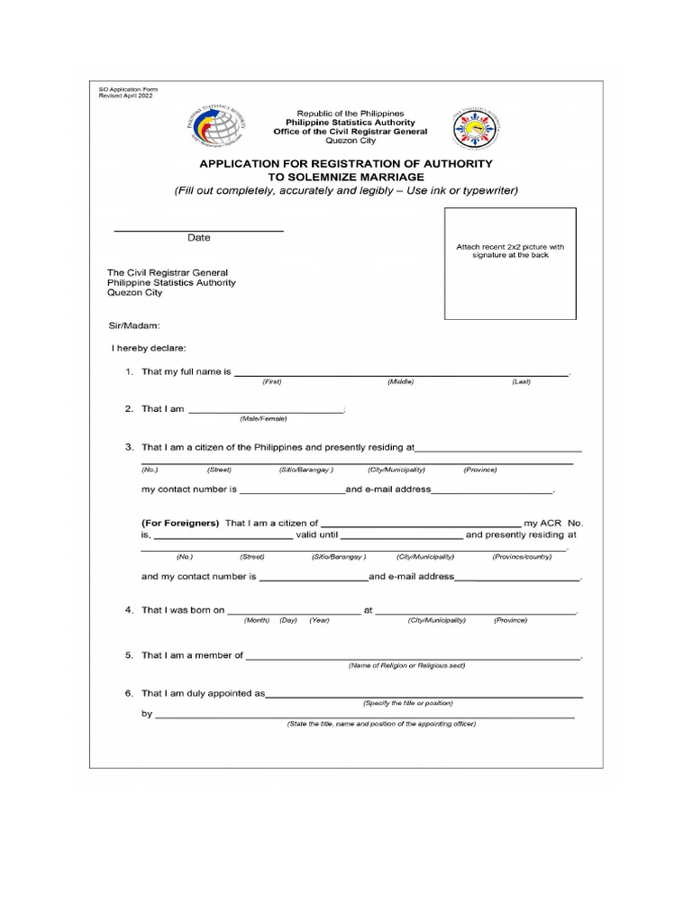 2025 Revised OCRG Form 1 | PDF