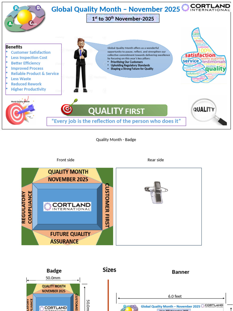 Global Quality Month November 2025 Guide | PDF
