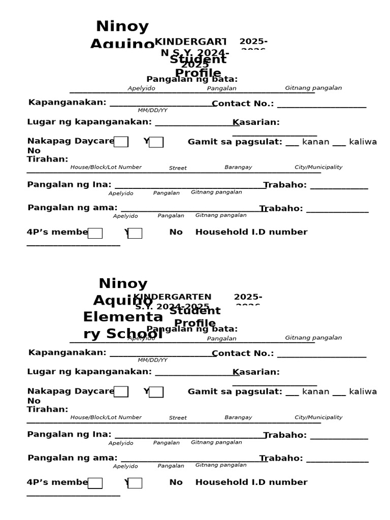 Student Profile | PDF