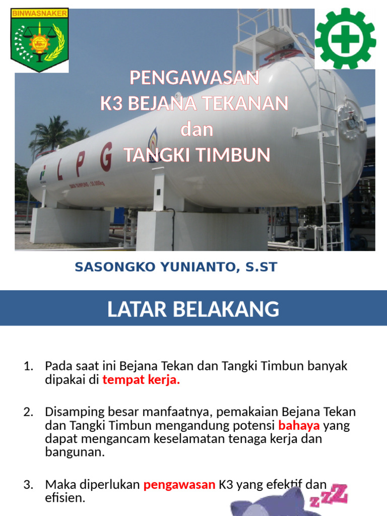 2.pengawasan k3 Bejana Tekanan - Tangki Timbun | PDF