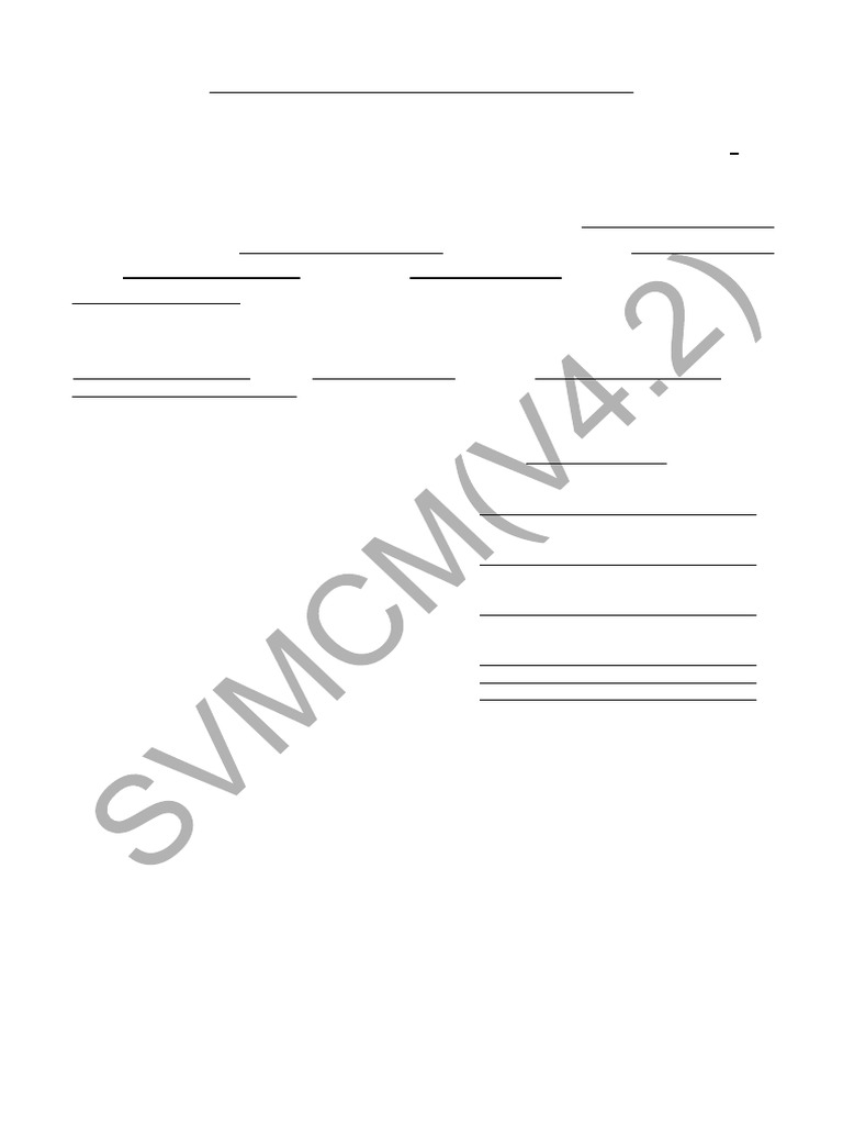 Svmcm Income Certificate Profoma | PDF