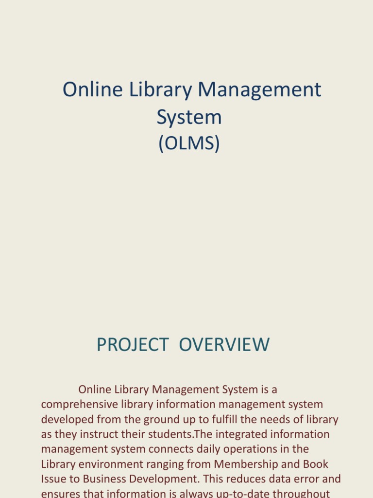 Online Library Management System: (OLMS) | PDF | Feasibility Study | Debugging