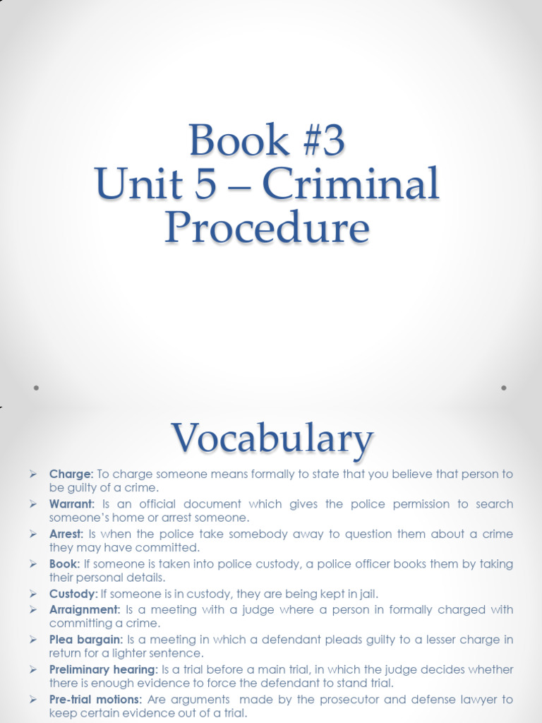Criminal Procedure | PDF | Felony | Misdemeanor
