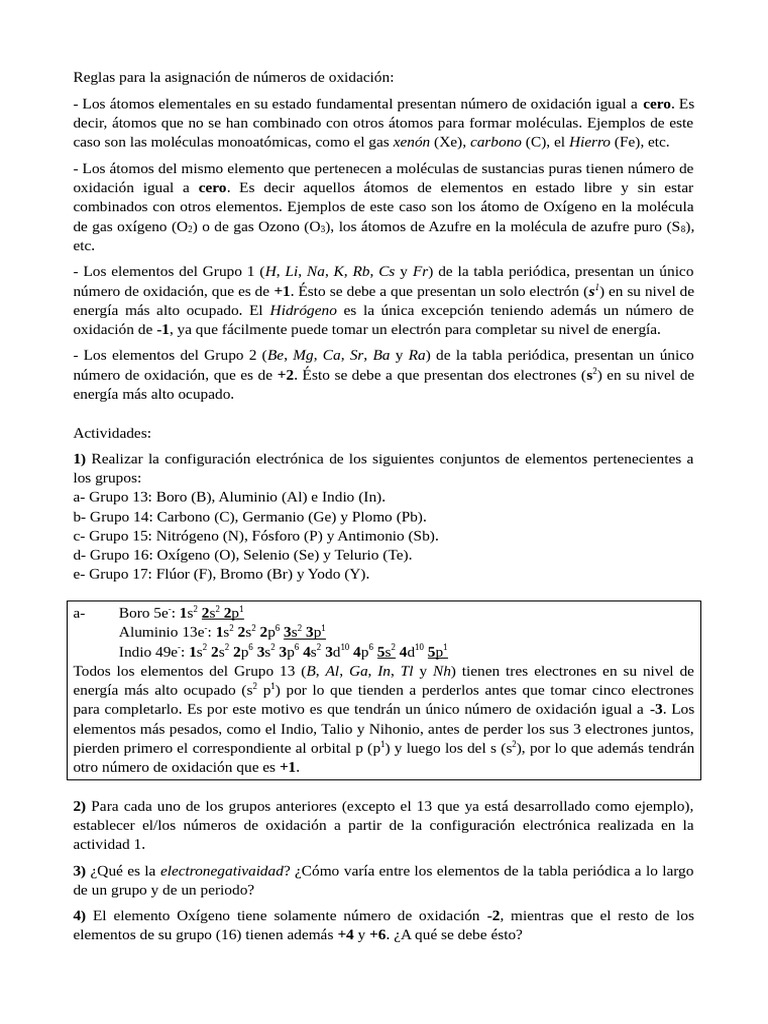 Nros-Ox | PDF | Redox | Átomos