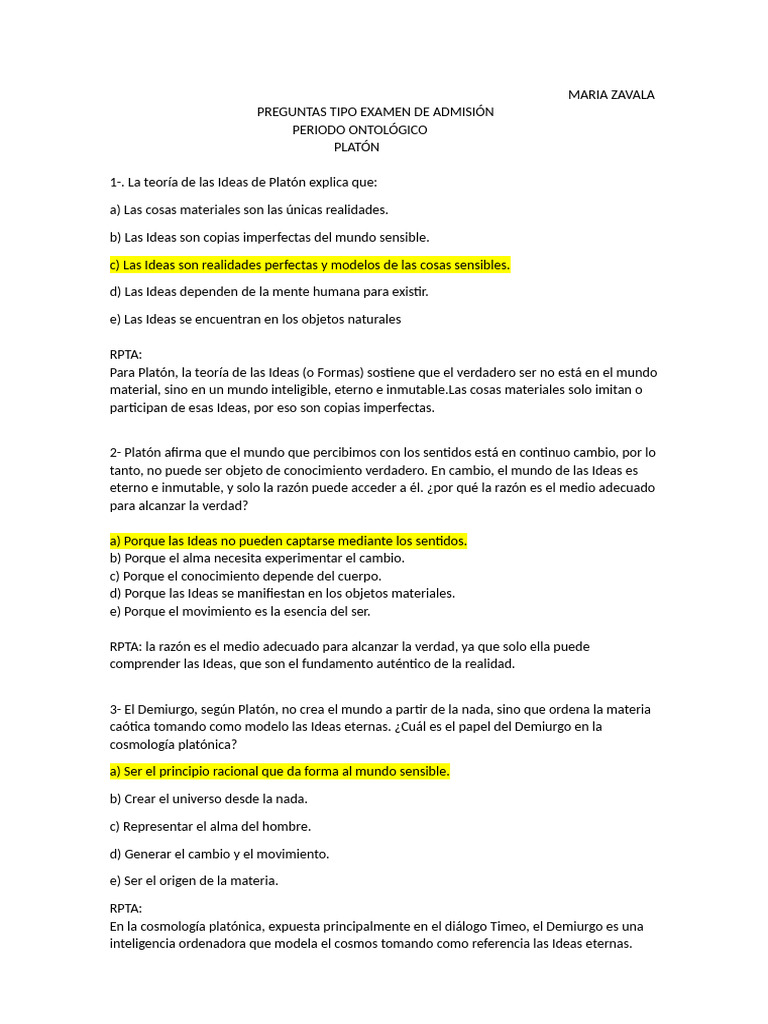Maria Zavala Periodo Ontológico | PDF