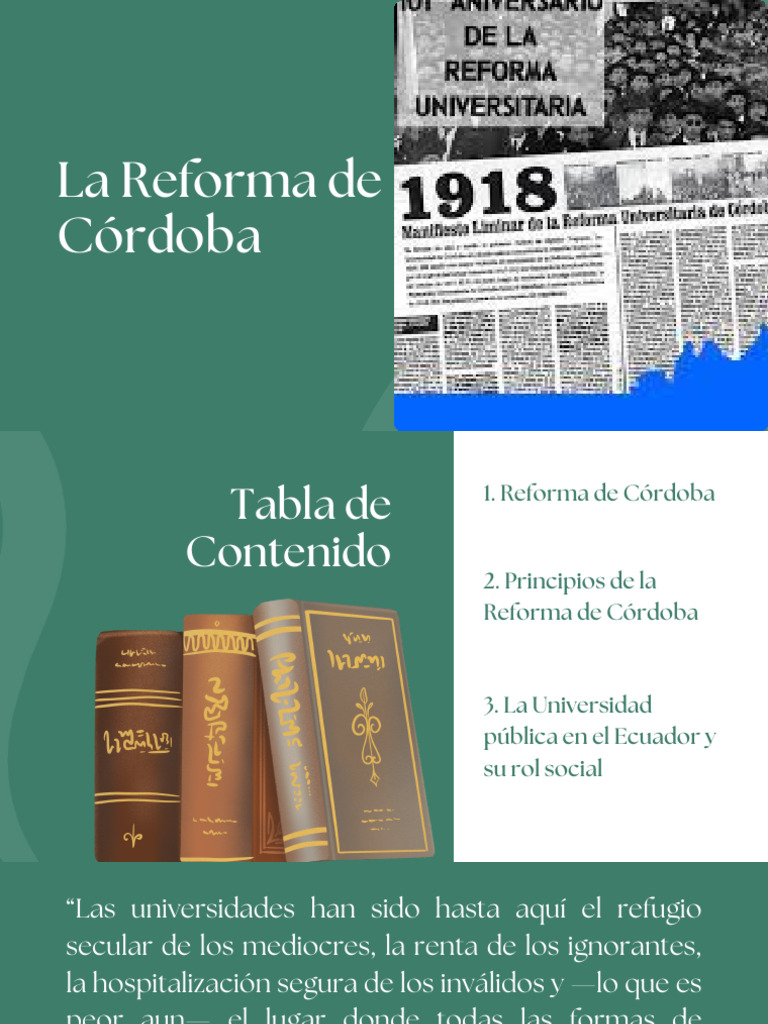 Reforma de Córdoba | PDF | Universidad