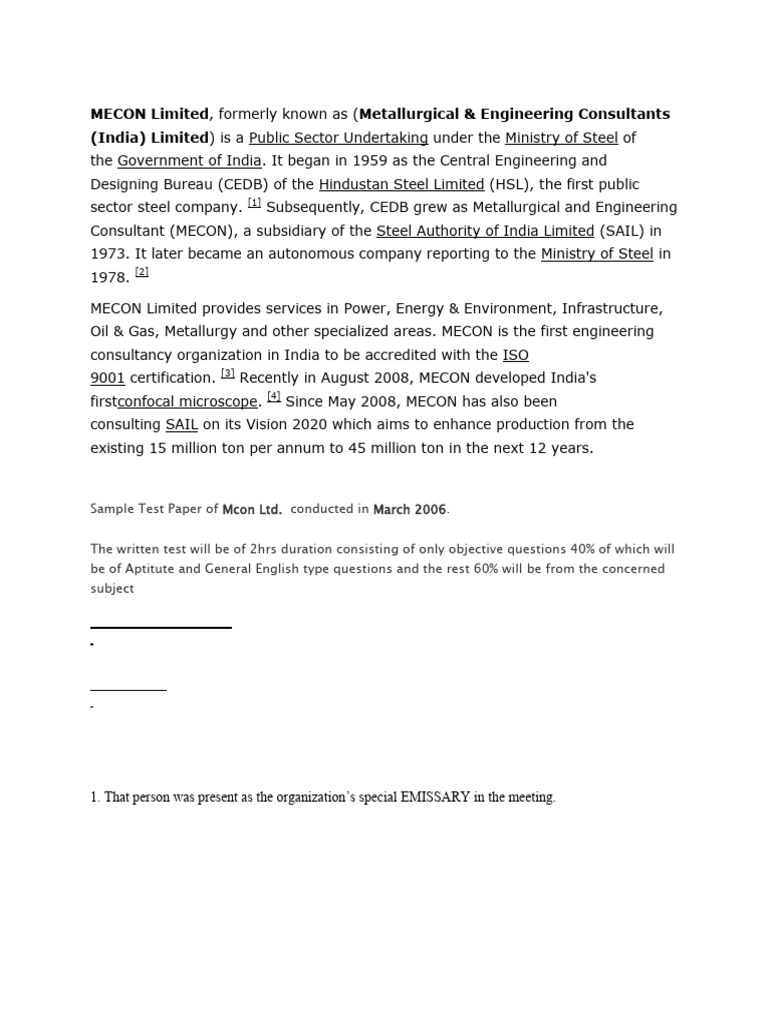 MECON Paper | PDF | Materials