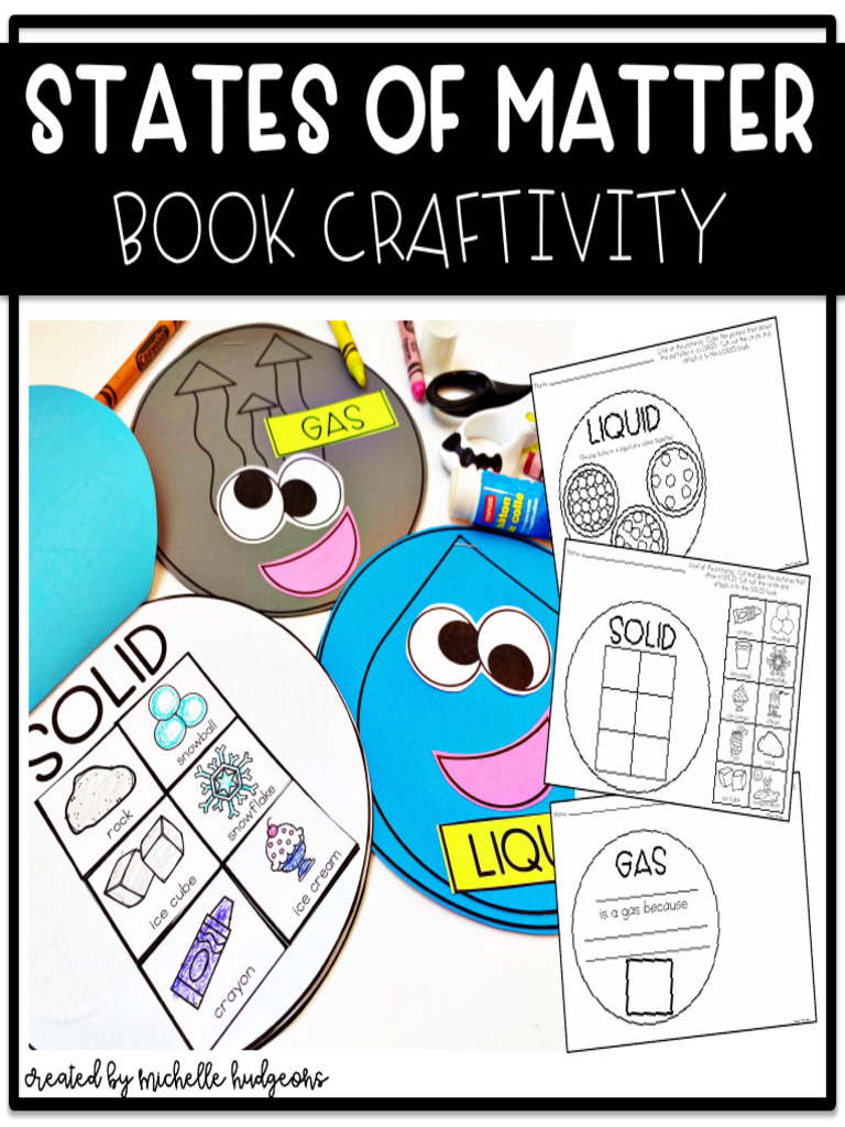Book Craftivity: States of Matter | PDF