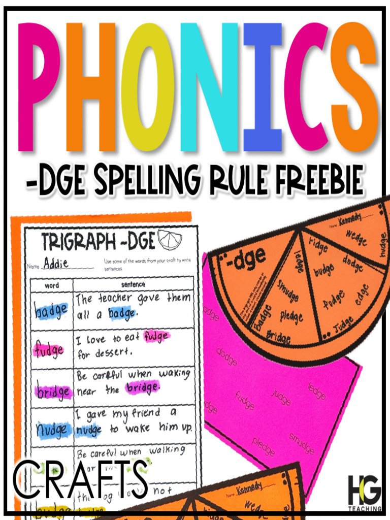 DGE Phonics Craft Activity Guide | PDF | Phonics | Reading (Process)