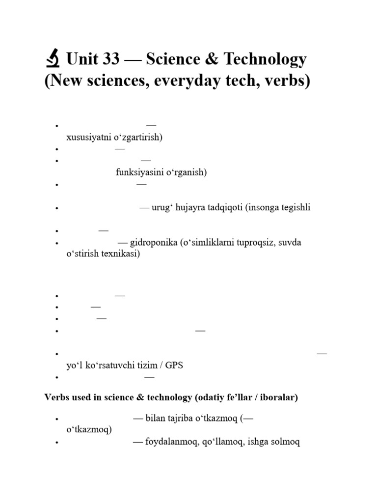Unit 33 | PDF