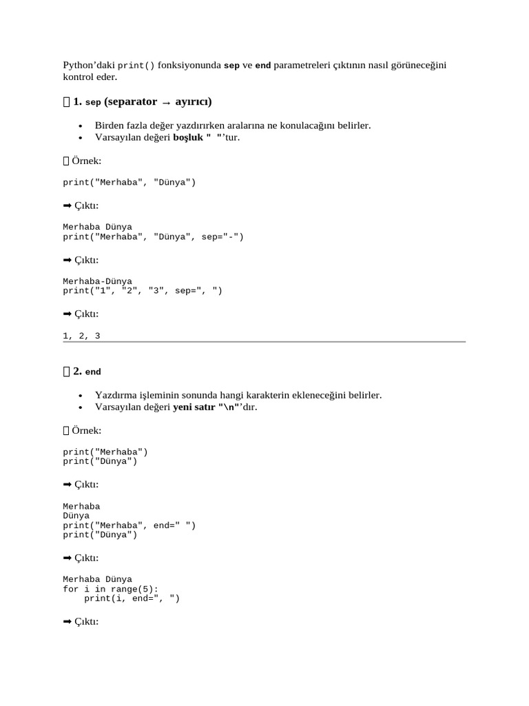 Python Ders Notları | PDF