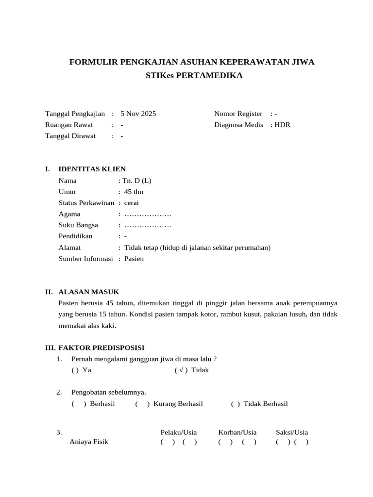 Askep Hdr Kasus Soca Oktavia Situmeang | PDF