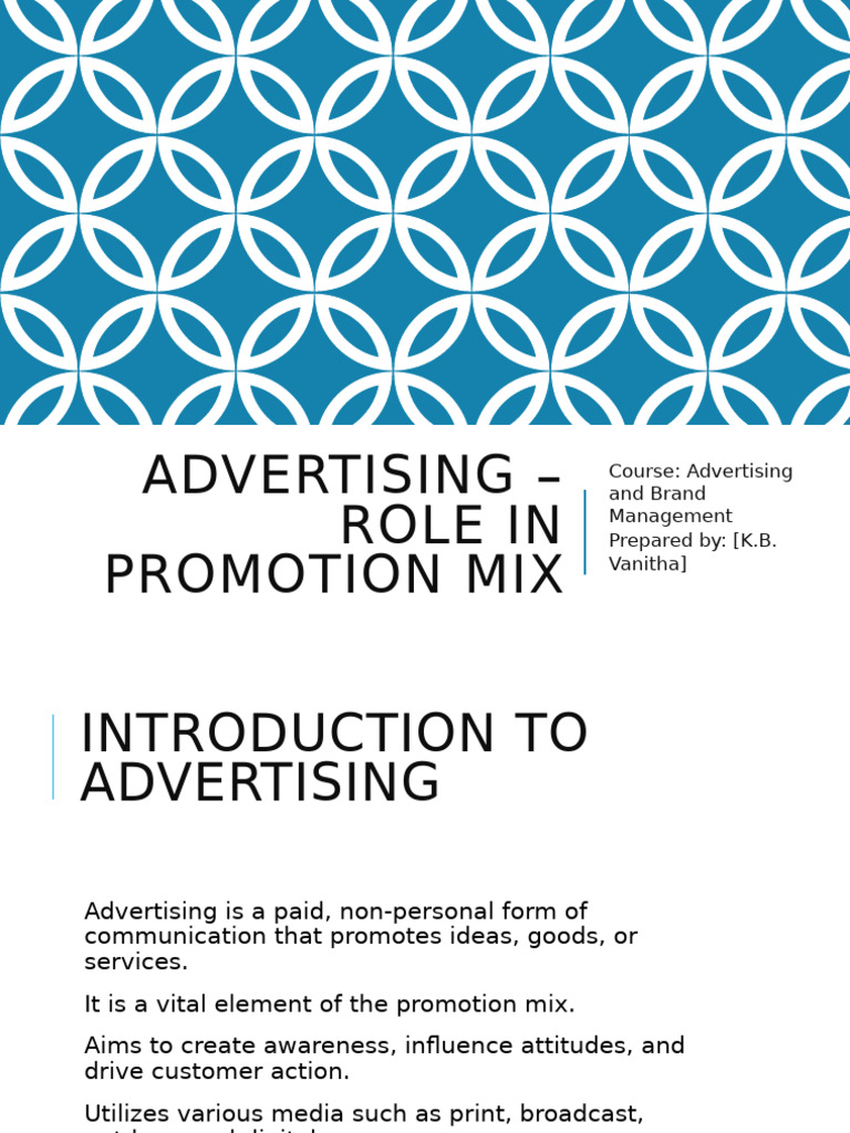 Unit 1 PPT | PDF | Advertising | Brand