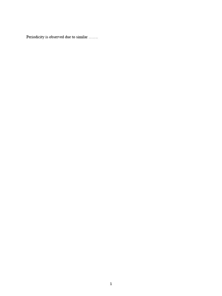 ICSE Chemistry Periodic Table Questions | PDF | Periodic Table ...