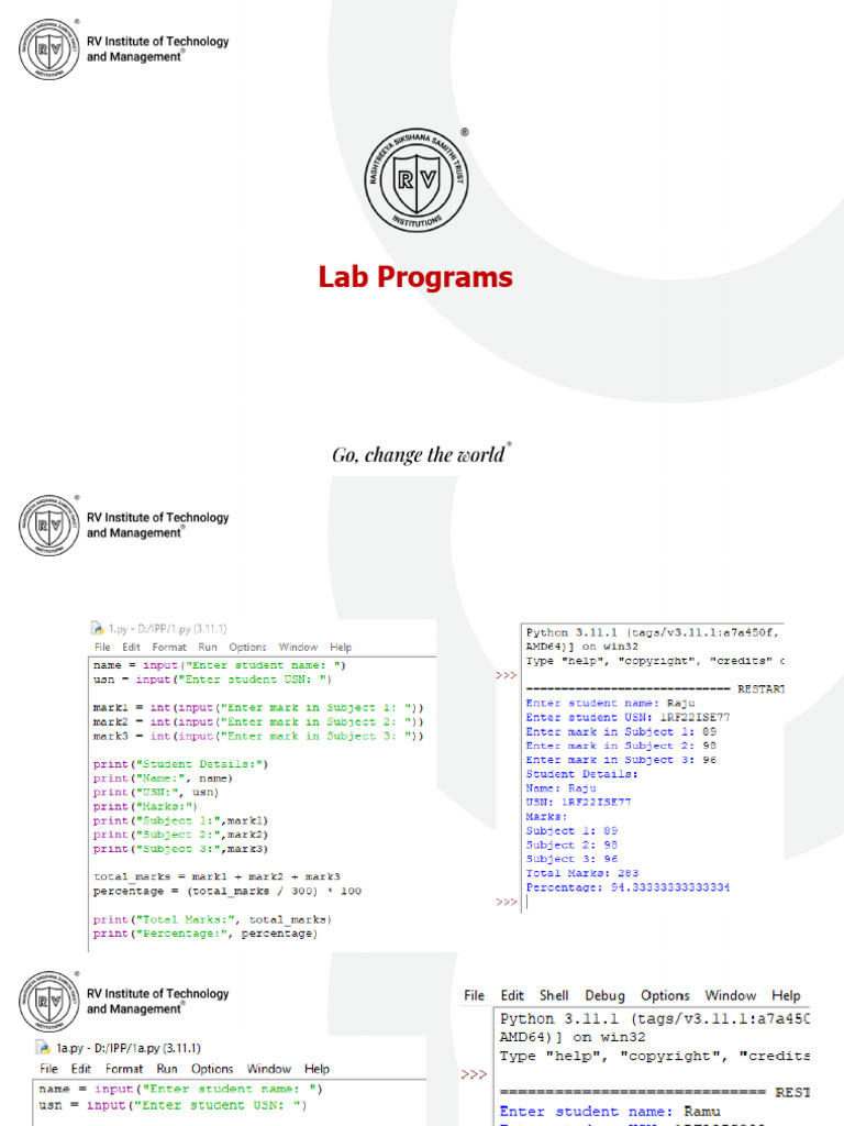 IPP Lab Program | PDF