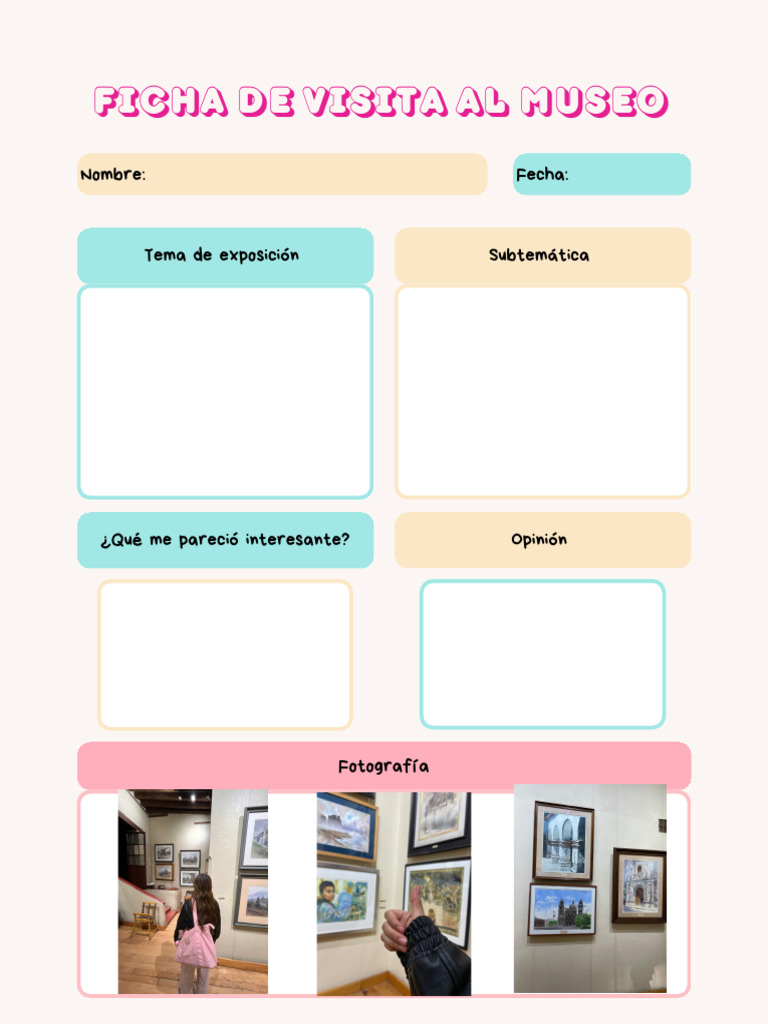 Ficha de Visita al Museo: Opiniones y Temas | PDF