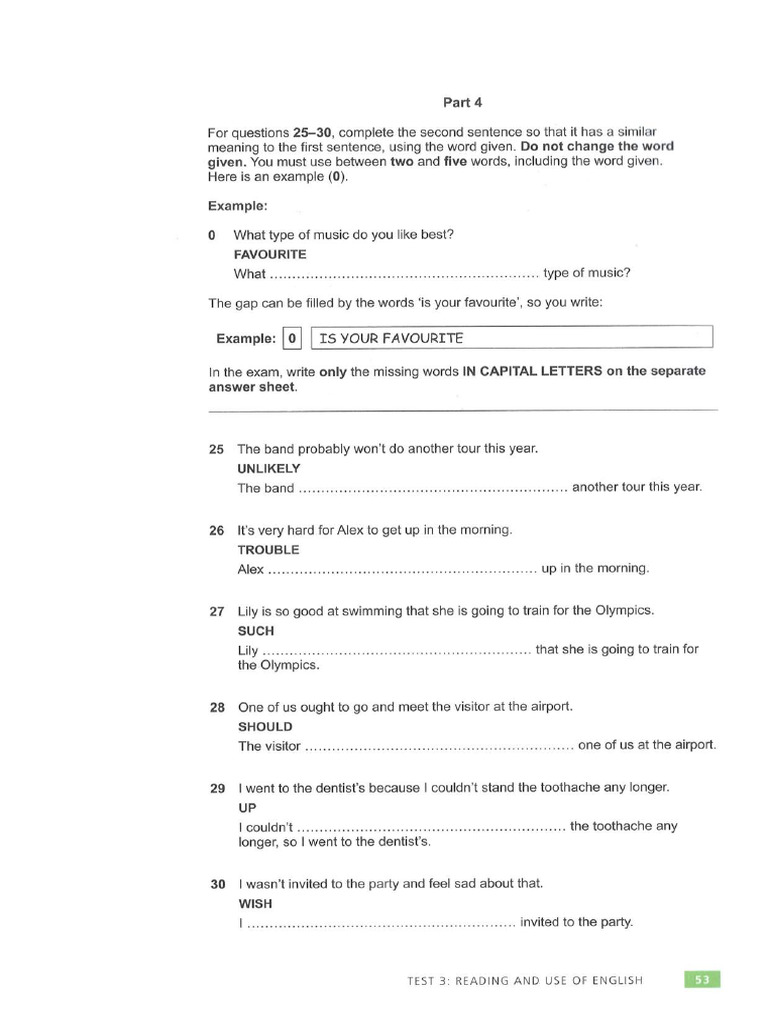 Cambridge English First - Practice Tests Plus 2 (Dragged) 3-1 | PDF