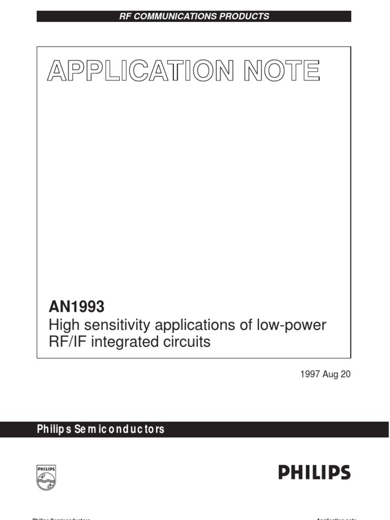 NE602 App Note | PDF | Electronic Filter | Amplifier