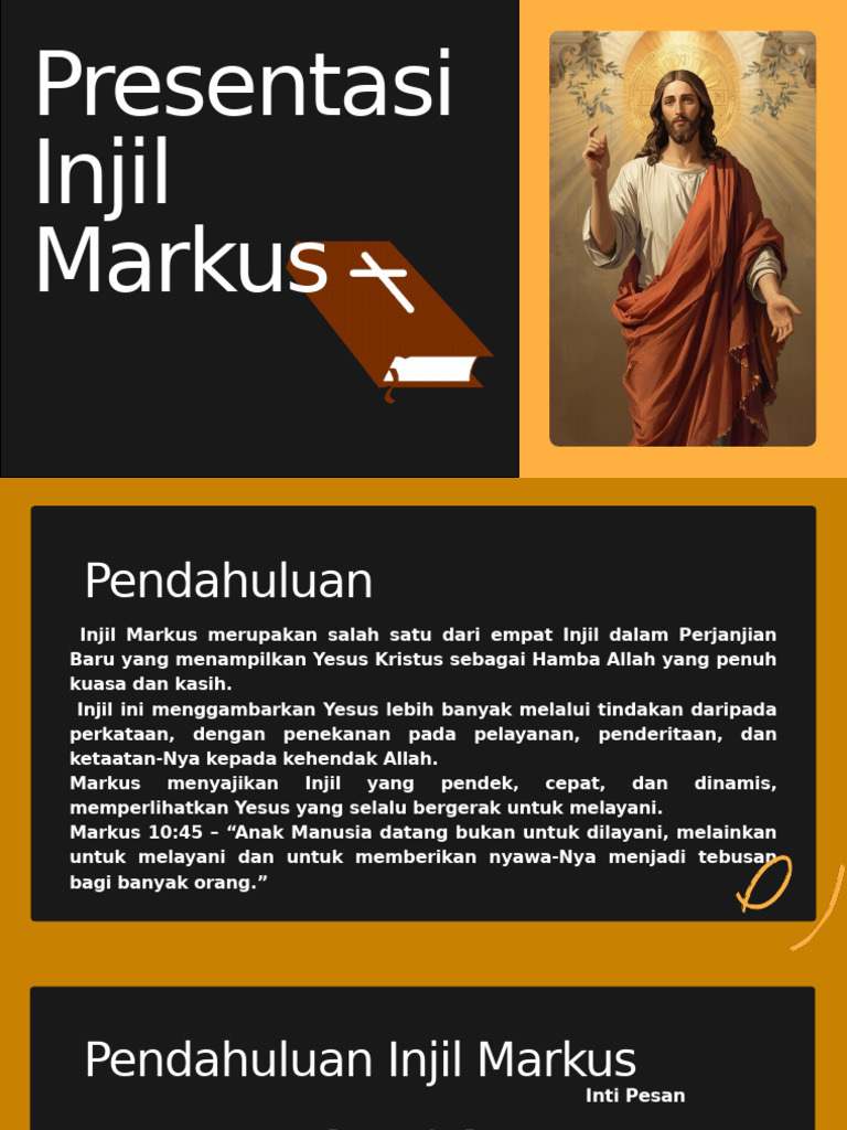 Injil Markus Mata Kuliah Sinoptik | PDF