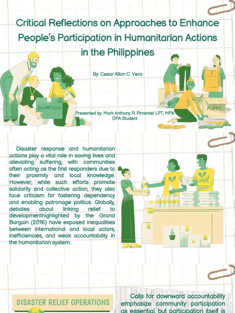 Critical Reflections On Approaches To Enhance People's Participation ...