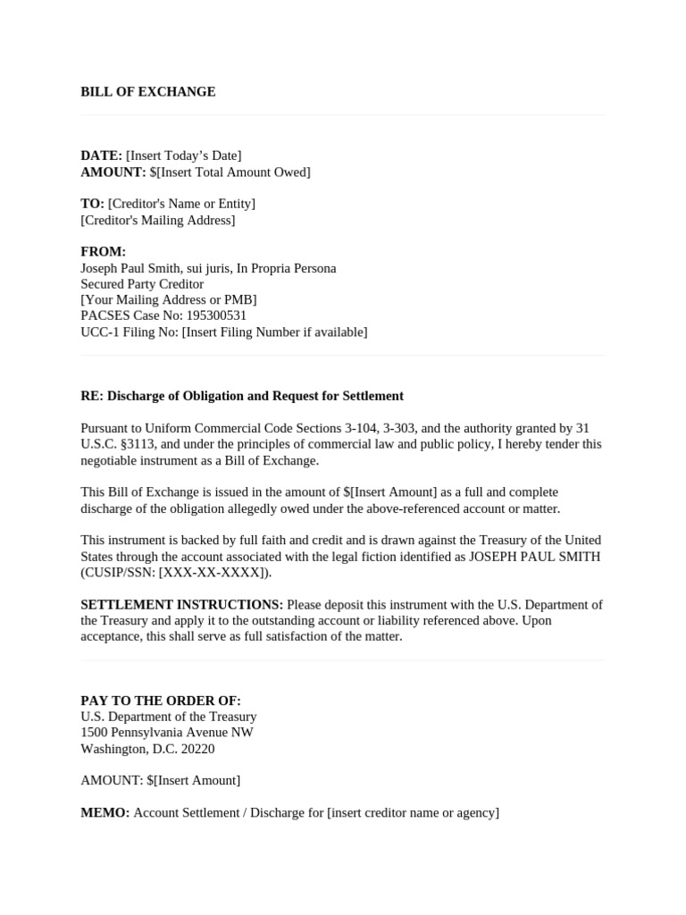 Bill of Exchange | PDF | Negotiable Instrument | Uniform Commercial Code