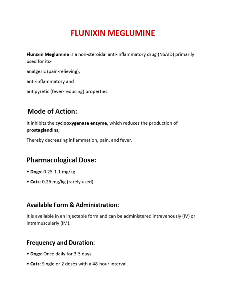 FLUNIXIN-MEGLUMINE (1) | PDF