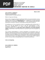 Example of Solicitation Letter Filipino | PDF