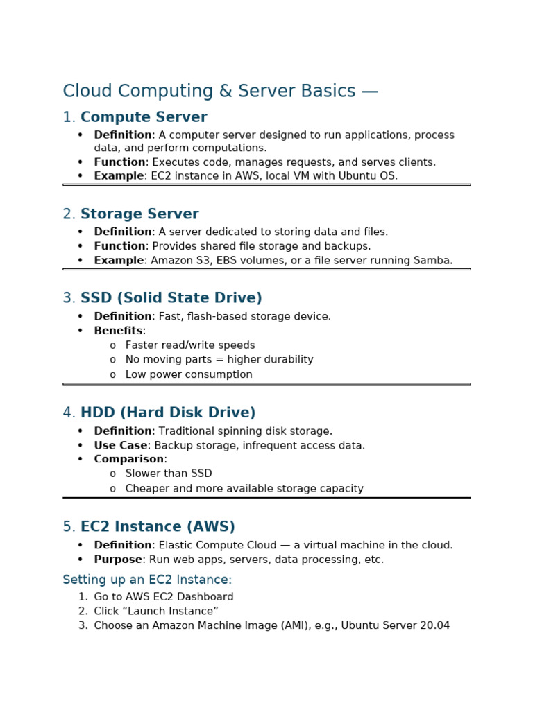 Cloud Basics Ec2 Ubuntu | PDF | Computing | Computer Data