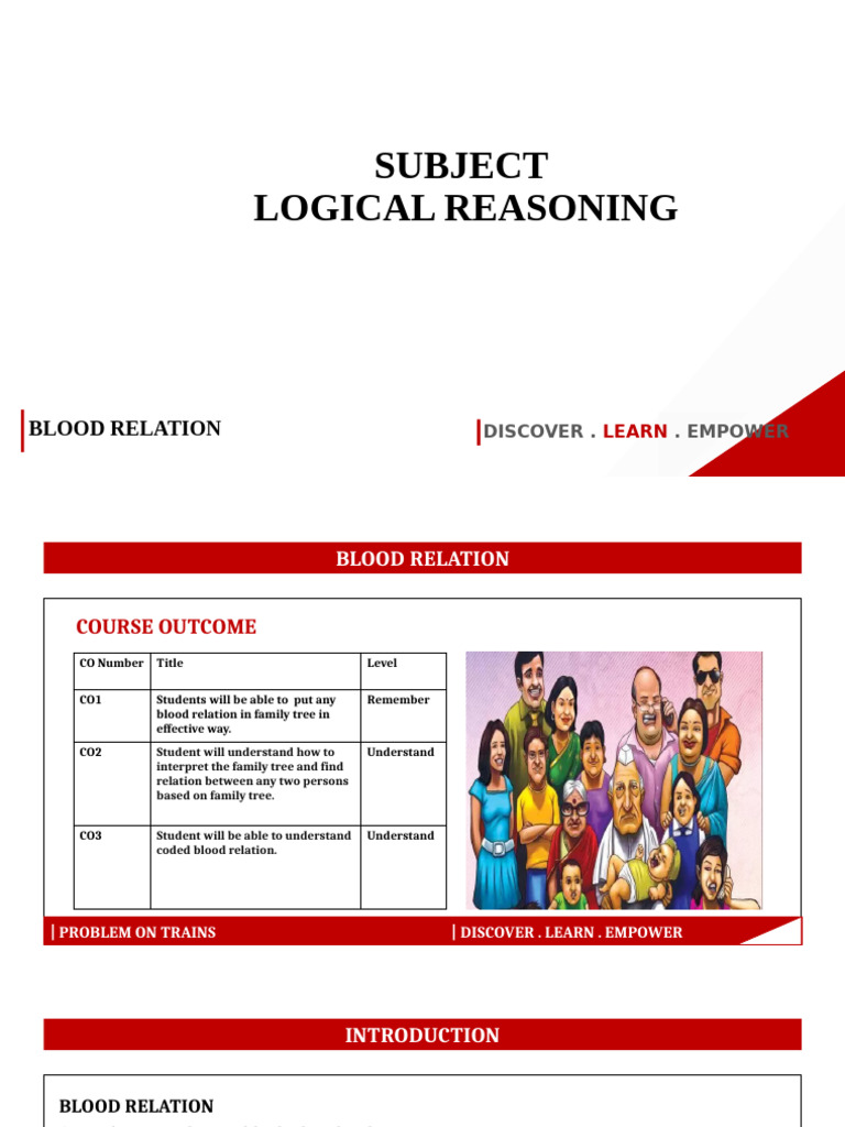 Blood Relation LSPT 2 | PDF | Family | Kinship And Descent
