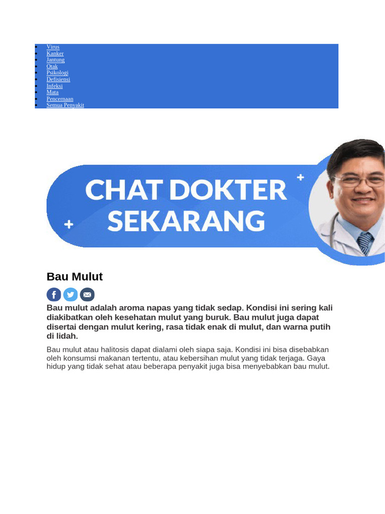 Halitosis Padaanak | PDF