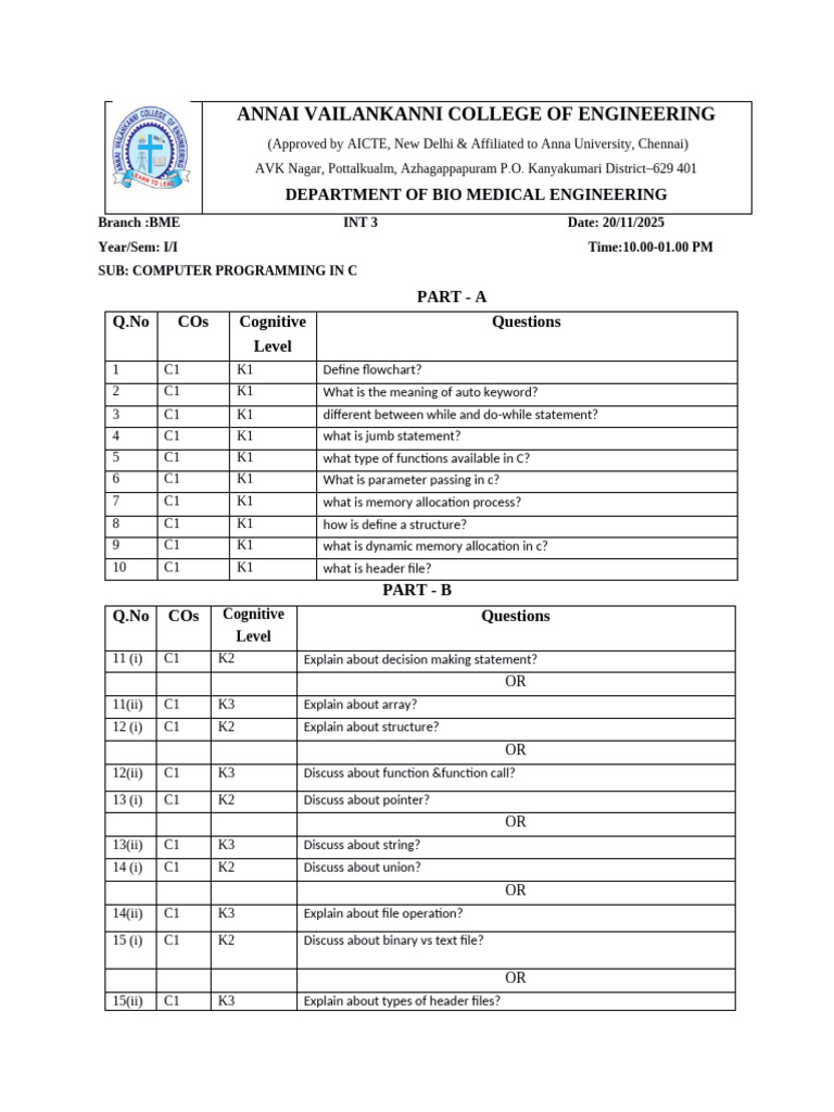 C Programming Model Bme | PDF | Computer Programming | Computing