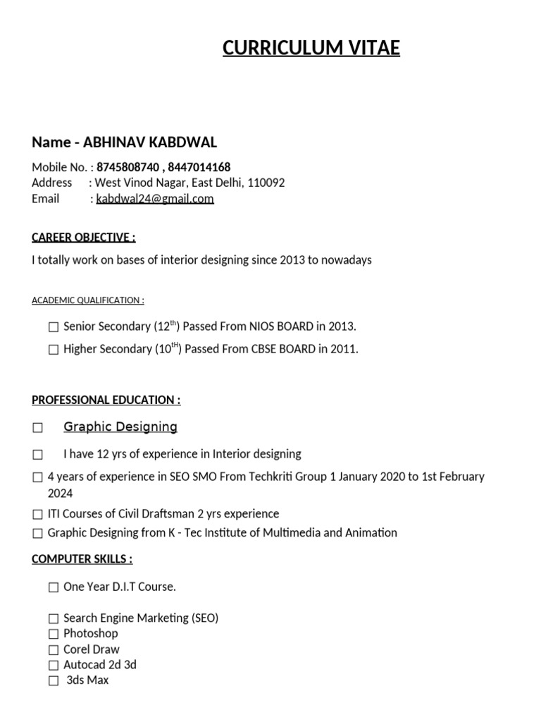 Abhinav Kabdwal New Resume-1-53 | PDF