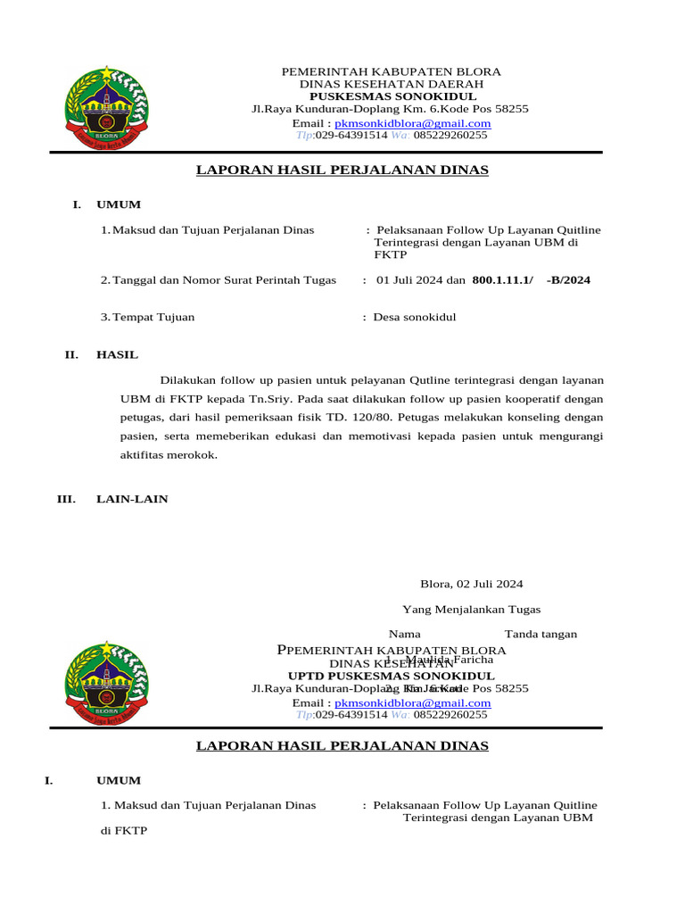LAP HASIL(2) | PDF