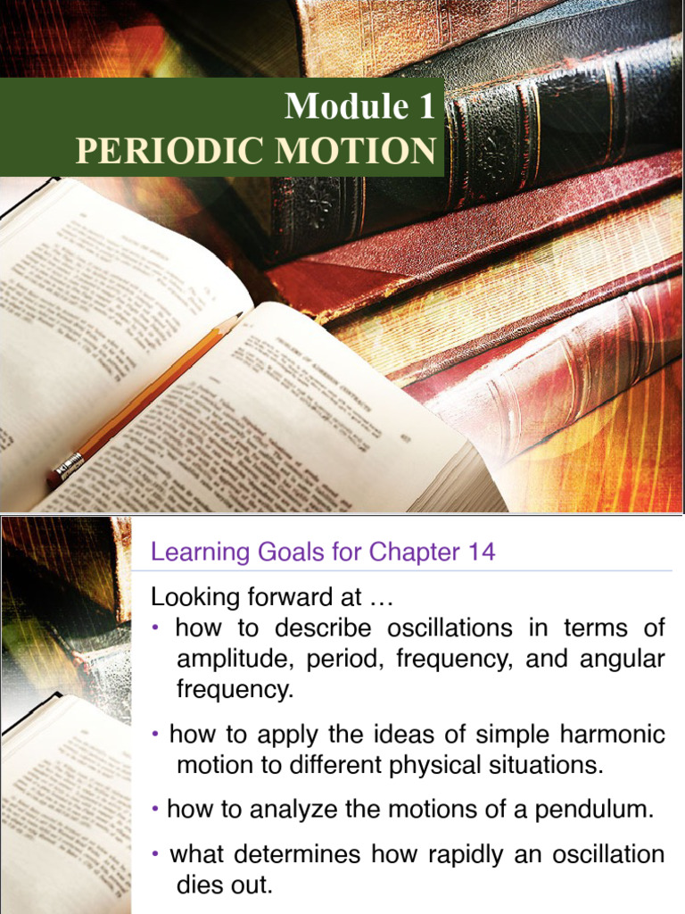 Understanding Periodic Motion Concepts | PDF | Oscillation | Damping