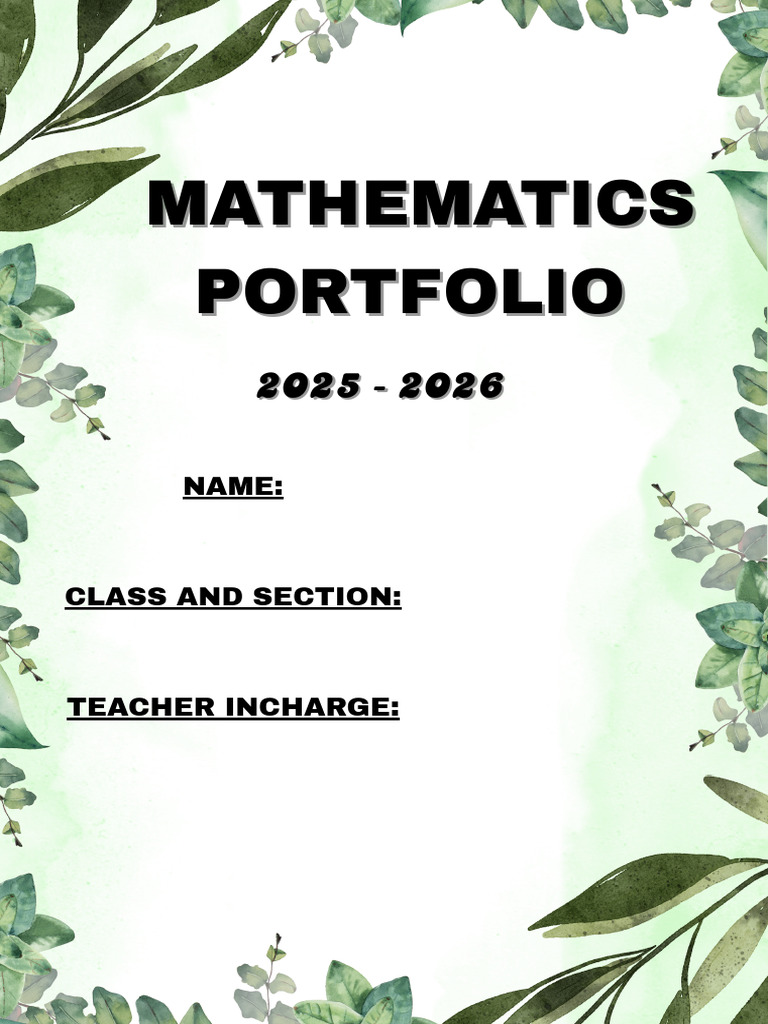 Green Simple Leaf Page Border A4 | PDF
