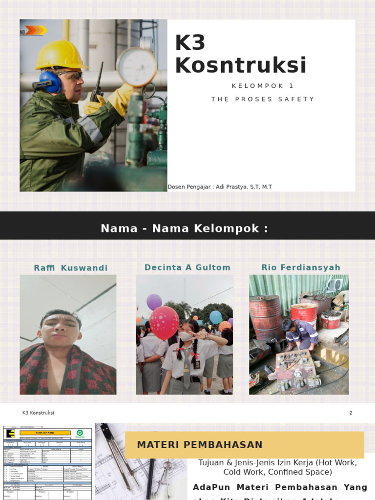 k3 Konstruksi the Proses Safety | PDF