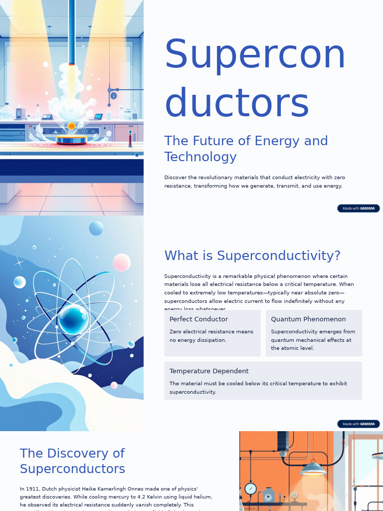 Superconductors | PDF | Superconductivity | Physical Sciences