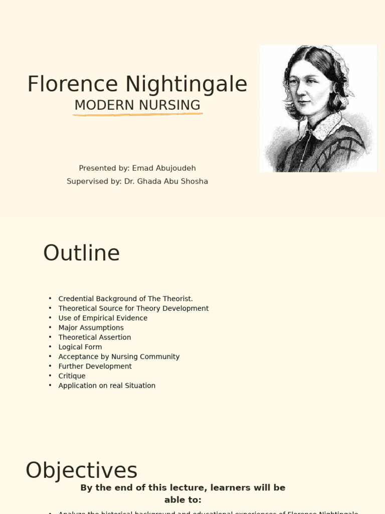 Florence Nightingale-اسس نظريات | PDF | Nursing | Florence Nightingale