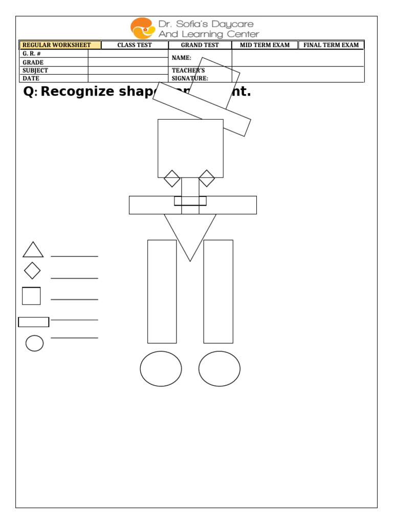 Recognize and Count Shapes | PDF