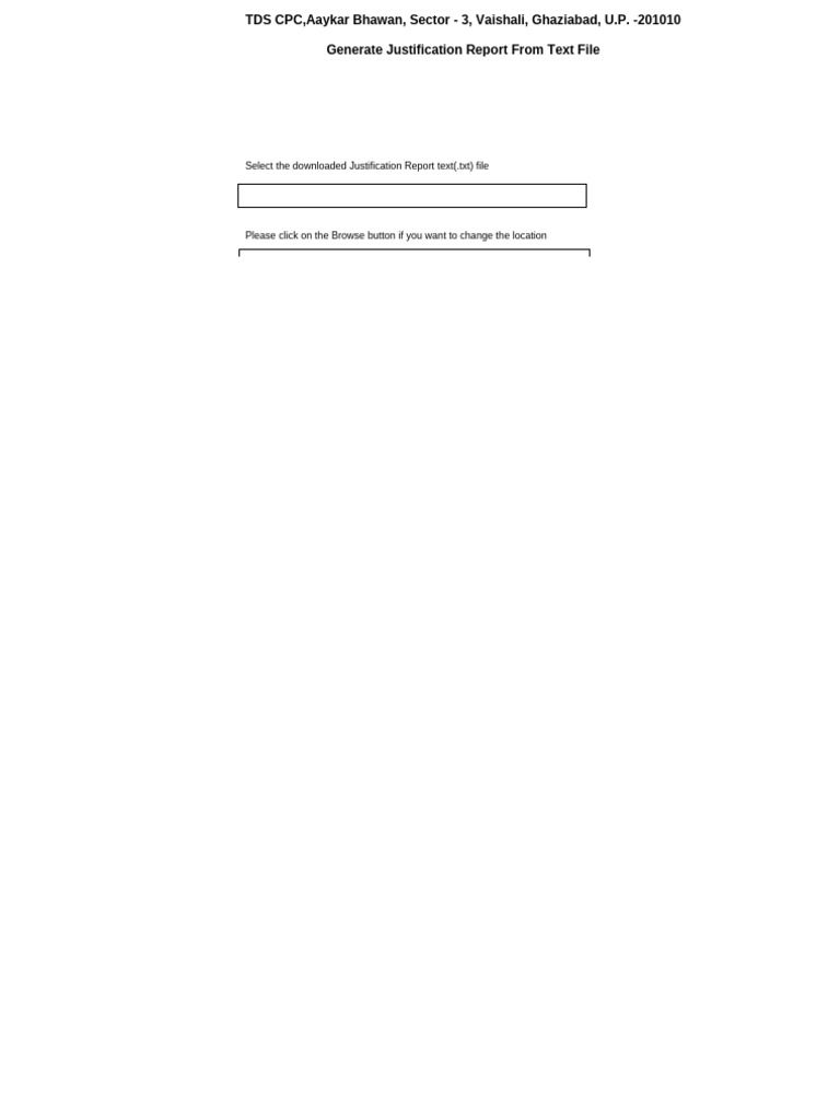 TRACES Justification Report Generation Utility V2.8 | PDF | Tax ...