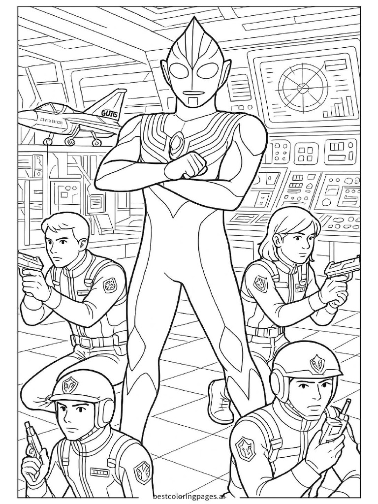 Ultraman Tiga With Guts Team Preparing For Mission | PDF