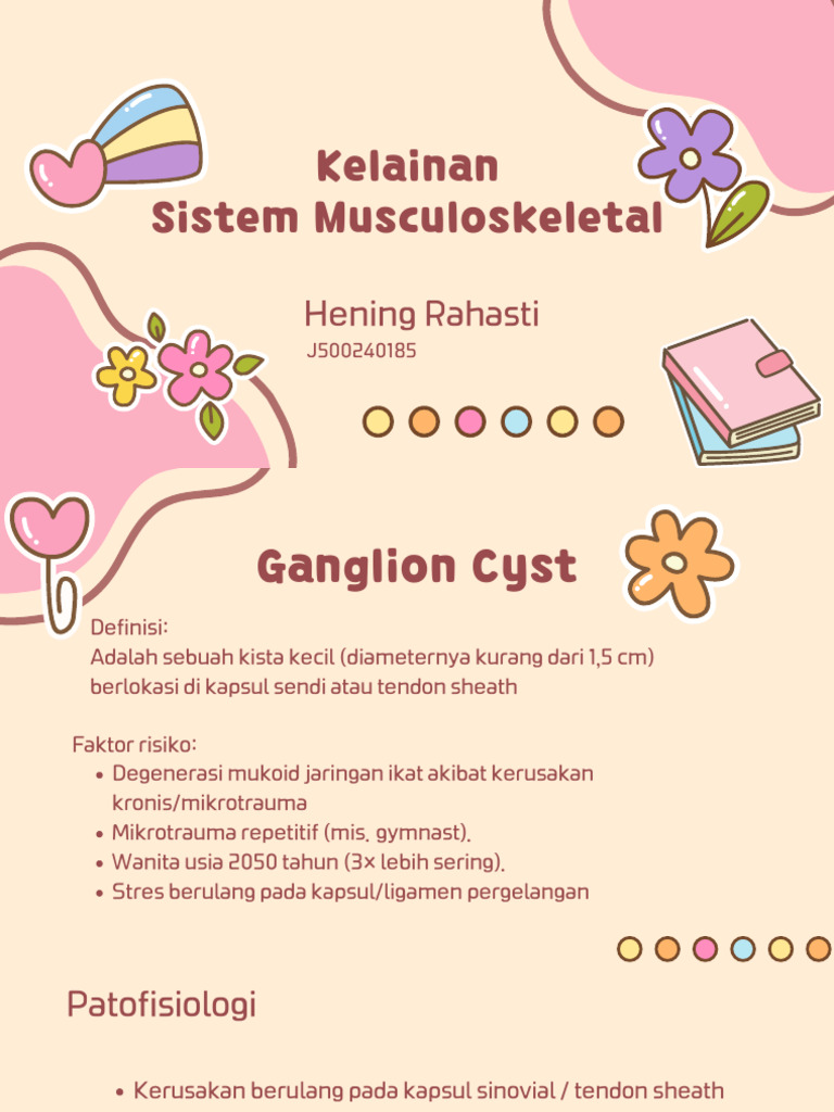 Ganglion Cyst dan Lipoma: Definisi & Patofisiologi | PDF
