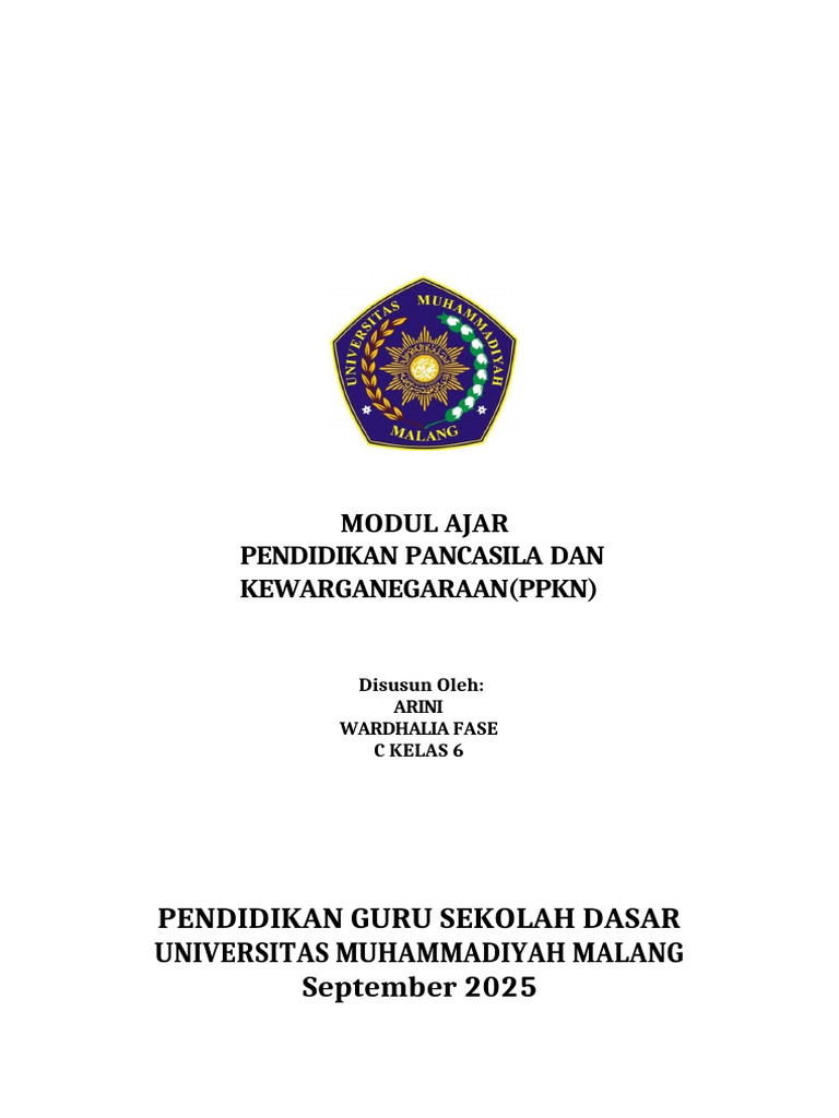 Modul Ajar PPKN Fix | PDF