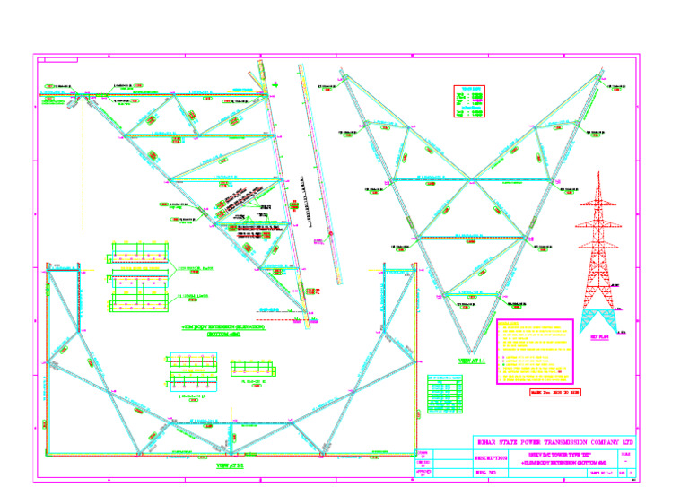 132 KV Tower 12m Extn (Bottom 6m) DD Model | PDF