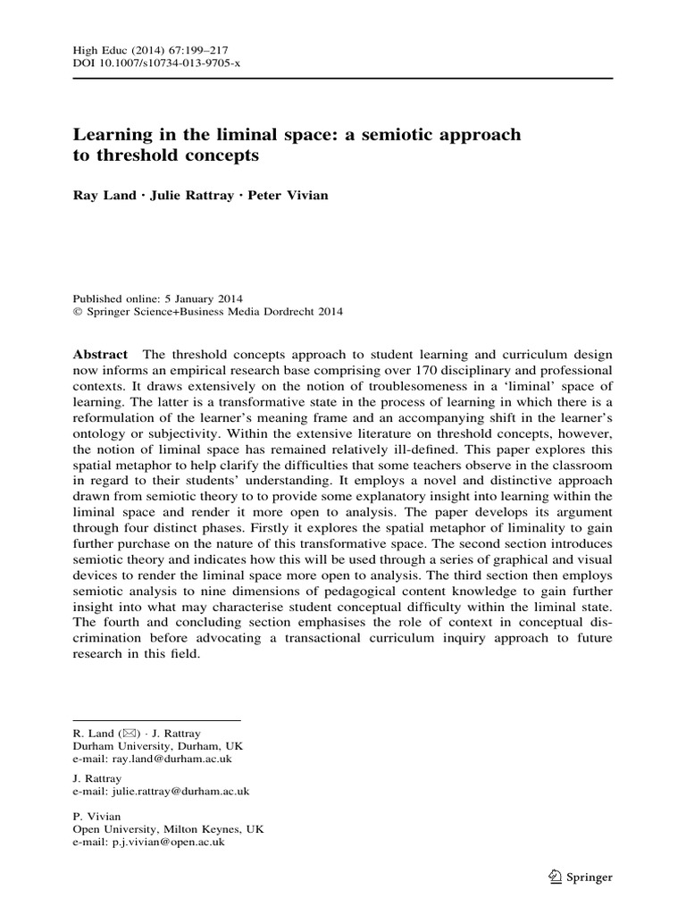 Liminal Learning1 | PDF | Acceleration | Pedagogy