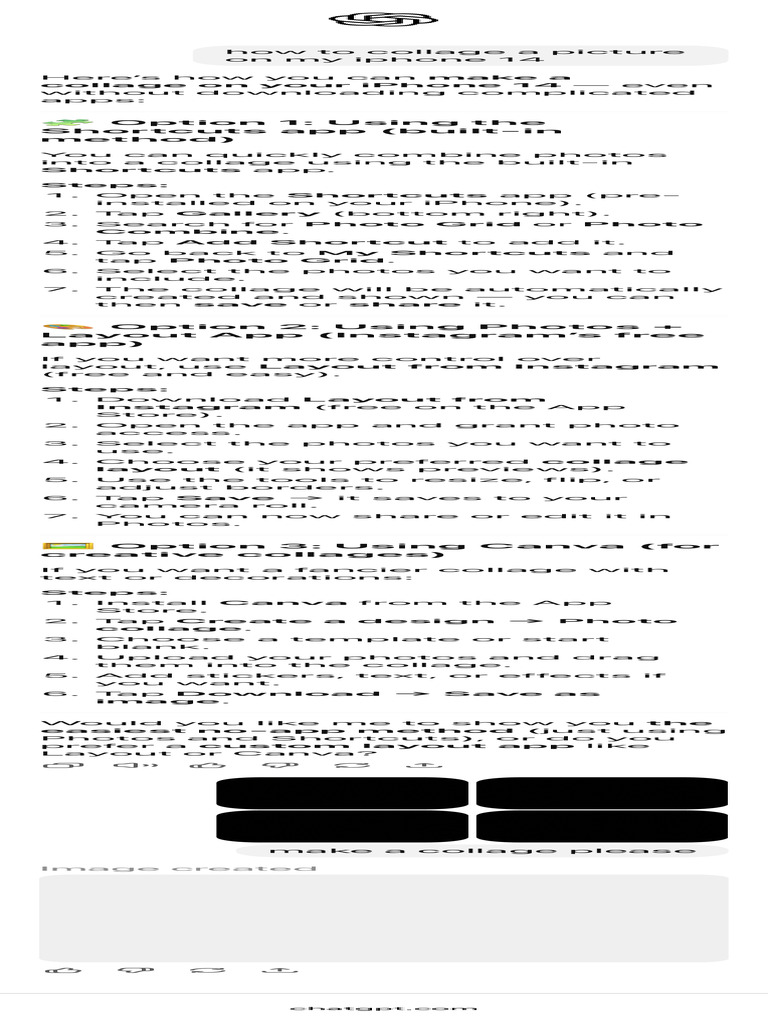 Collaging on iPhone 14 | PDF