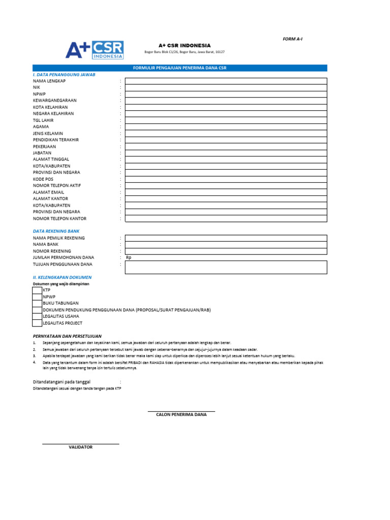 Form CSR | PDF