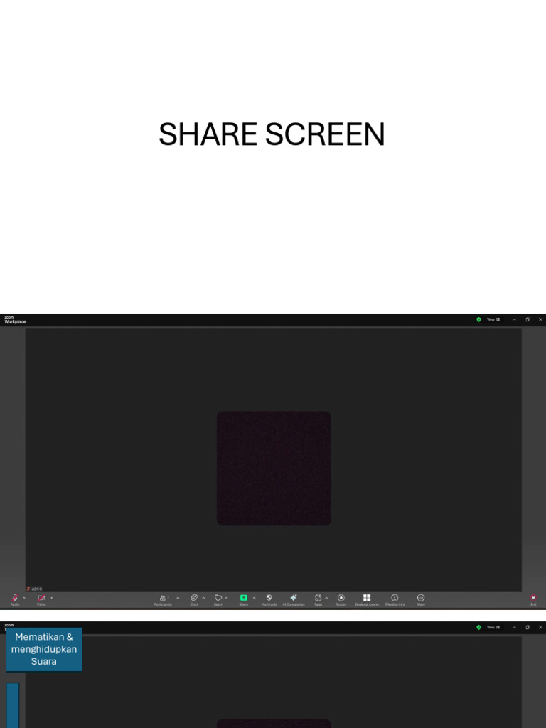 Cara Berbagi Layar dan Mengatur Suara | PDF